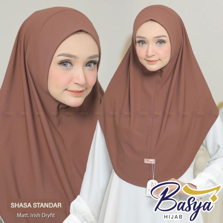 (BASYA) SASHA L AIRISH DRYFIT•hijanb instan bergo malay•jilbab malay ...