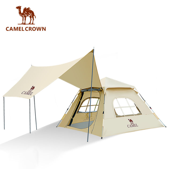 CAMELCROWN Automatic Vinyl Tent With Detachable Canopy Waterproof ...