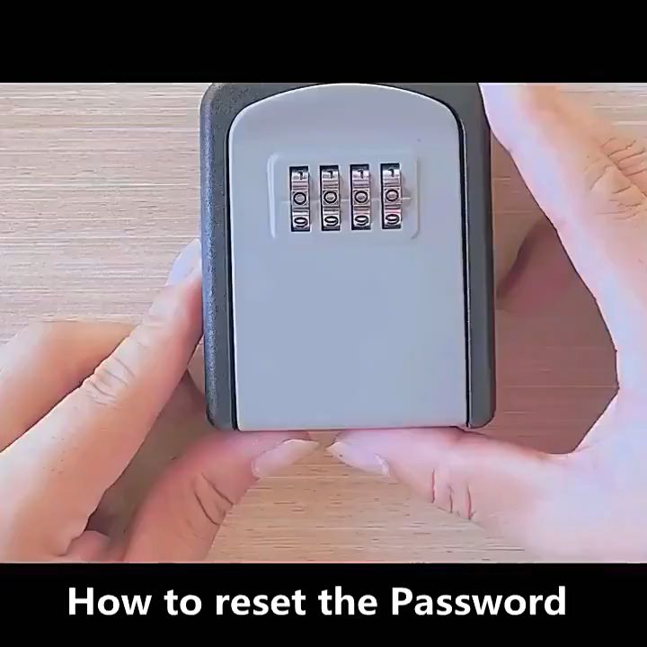 Wall Mount Key Safe Box Numbering Lock Key Storage Lock Box 4 Digits ...