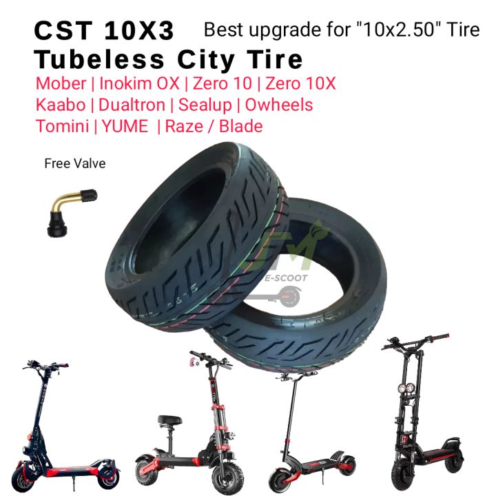 10x3.00-6 CST 10x3 Tubeless Tire for Zero 10 Sealup Mober Raze Kaabo ...