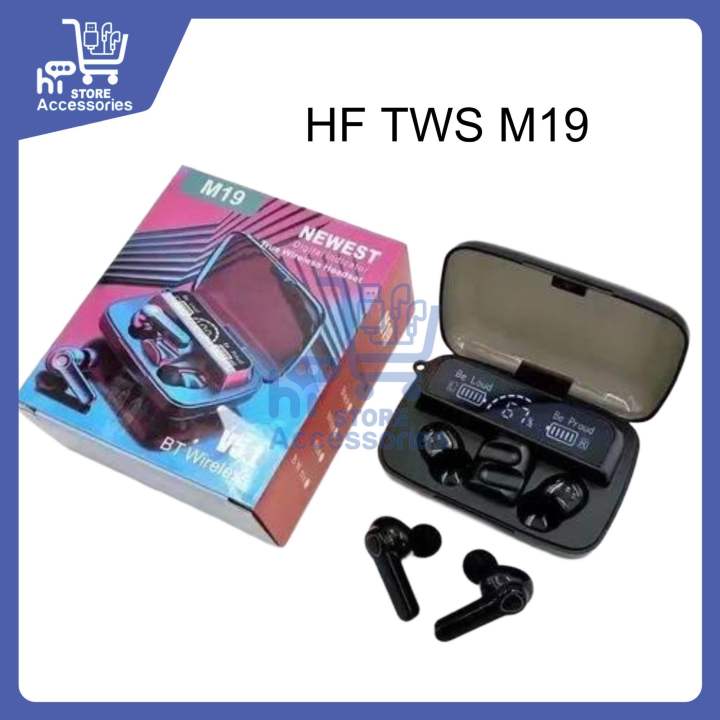 Headset Bluetooth Gaming TWS WIRELESS Stereo M19 HF Handsfree | Lazada Indonesia