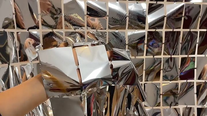 Square Foil Curtain Fringe Birthday Backdrop Photo Booth Glitter ...