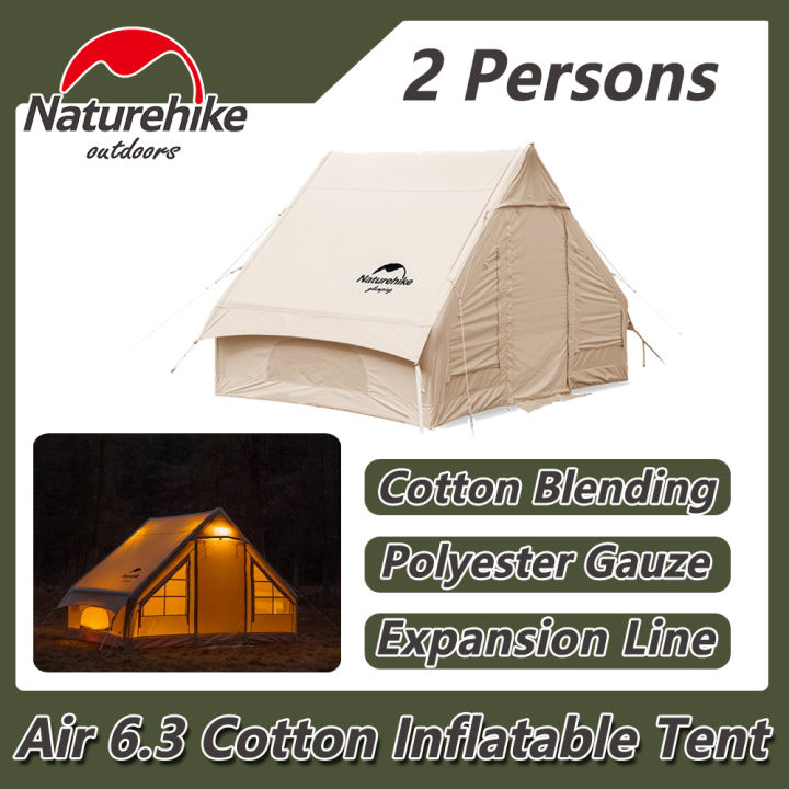 Naturehike Air 6.3 Cotton Inflatable Tent Outdoor Camping Tent Cabin ...
