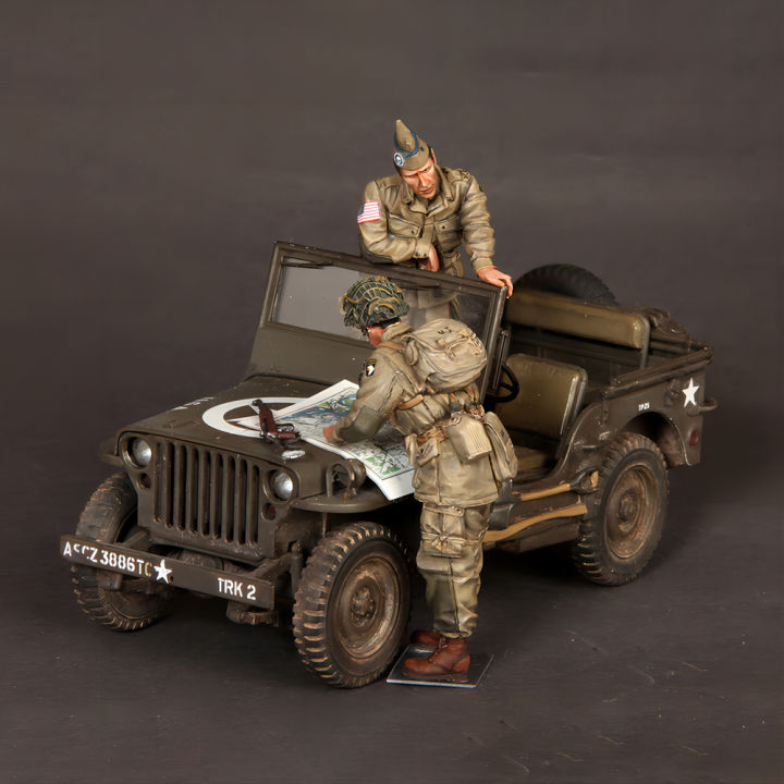 1/35 World War II Soldier Resin Model Collectible Military Theme White ...