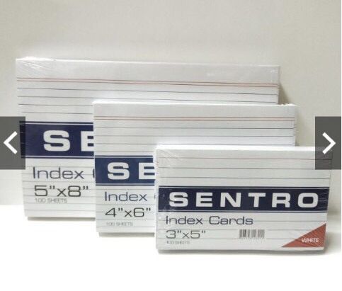 Index Cards White SENTRO | Lazada PH