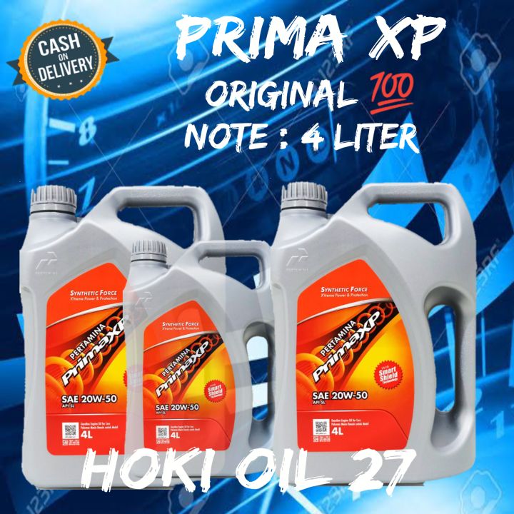 OLI MESIN PERTAMINA PRIMA XP 20W-50 4 liter | Lazada Indonesia