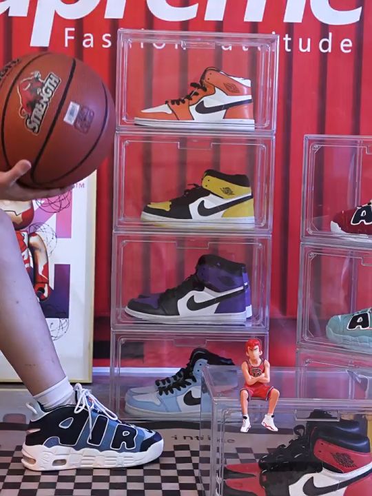 SOGO Shoe Box Magnetic Acrylic Storage Transparent Stackable Shoe Box ...