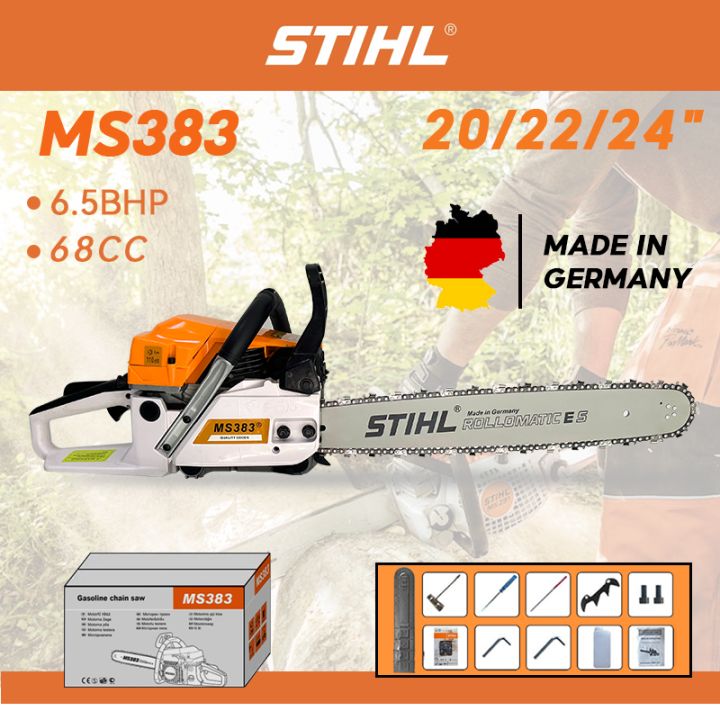 Gergaji Mesin Senso Kayu 20/22/24 Inch 2 Tak 68CC Gergaji Potong Pohon ...