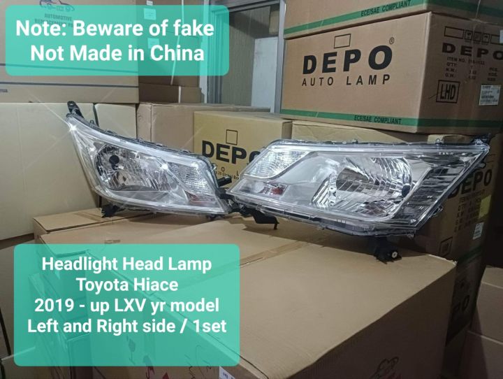 Headlight Head Lamp Toyota Hiace Left and Right side / 1 set | Lazada PH