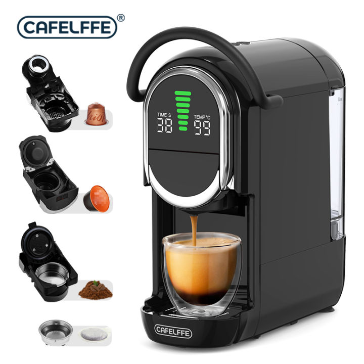 Cafelffe 4 in 1 Espresso Machine 19Bar Multi capsule Coffee Machine ...