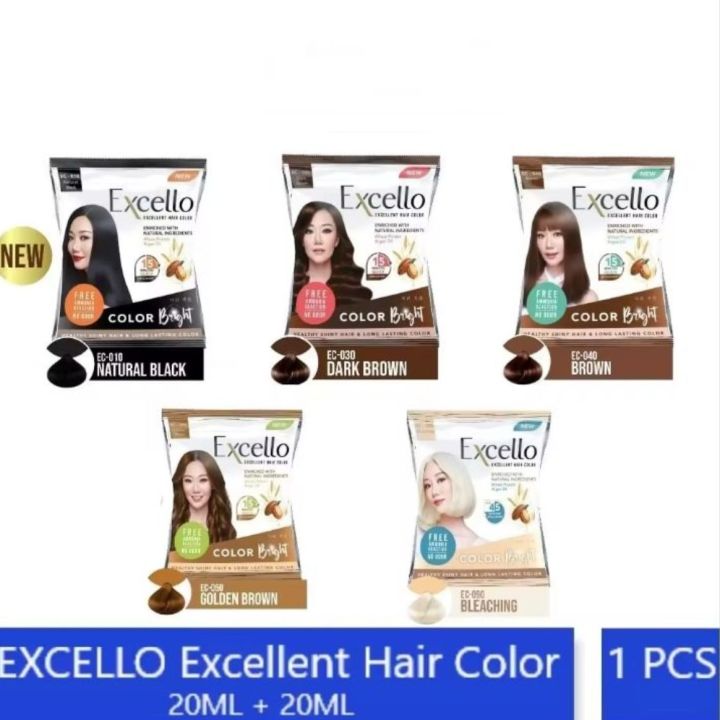 Excello cat rambut Sachet Isi 2 x 20 dalam 1 sachet | Lazada Indonesia