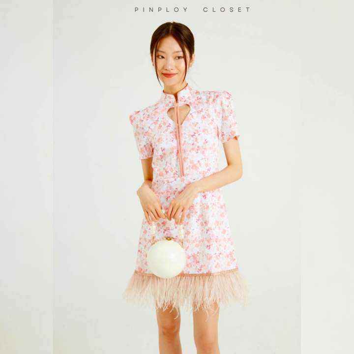 MEILIN FUR DRESS (มี 2 สี) - PINPLOY CLOSET | Lazada.co.th