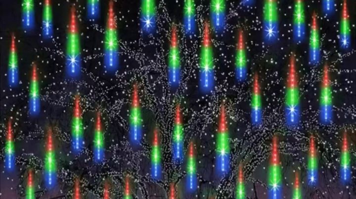 Solar Christmas Lights Outdoor Waterproof Meteor Shower Lights ...