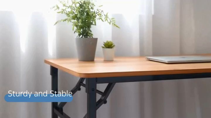 Adjustable Foldable Standing Table Computer Desktop Bedside Table ...