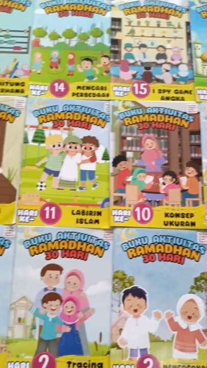 Buku Aktivitas Kegiatan Ramadhan Anak TK PAUD SD 2 3 4 5 6 7 Tahun ...