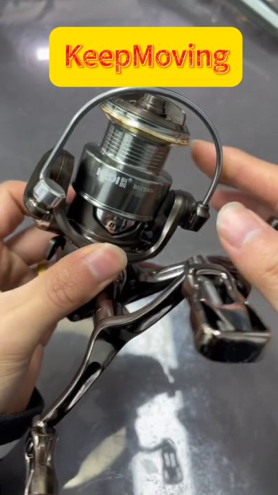 KeepMoving🔥2000-7000 Series🔥รอกสปินนิ่ง แขนโยกคู่โลหะทั้งหมดออกแ 8Kg Max Drag รอกสปินนิ่ง ...