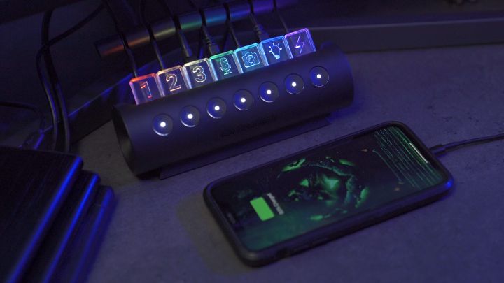 Streamplify HUB CTRL 7 7-Port RGB USB Hub USB Hub with 7 x USB ports ...