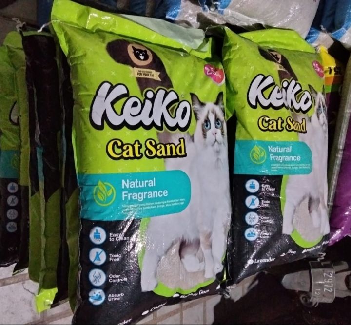 Pasir Kucing KEIKO Cat Sand 25L | Lazada Indonesia