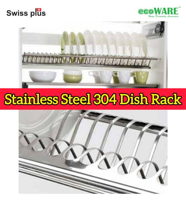 Stainless Steel Grade 304 Kitchen Built in Dish Rack | Lazada