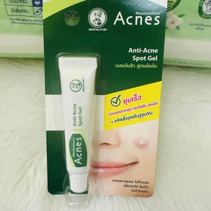 6 หลอด สิว ยุบ เมนโทลาทั่ม แอคเน่ส์ Acnes spot gel anti inflammation ...