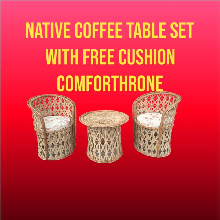 NATIVE COFFEE SET TABLE 3PC FOR INDOOR OR OUTDOOR | Lazada PH