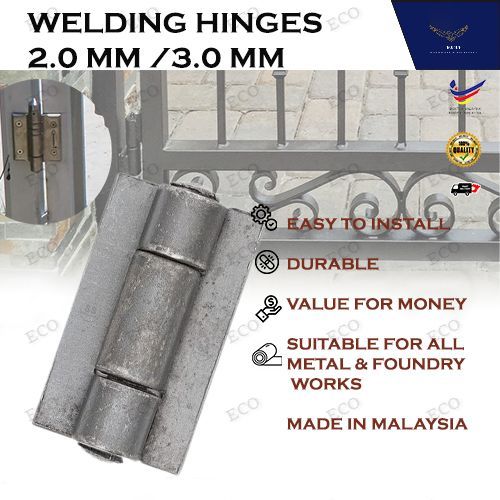 Happyhome66 (1pc)2.0MM/3.0MM Welding Hinges / Ensel Welding Pintu ...