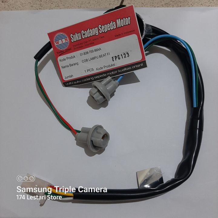 Fitting Soket Cob Kabel Lampu Depan Beat Fi 2012 2013 2014 Stater Kasar ...
