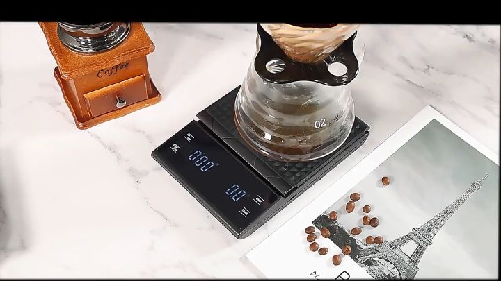 Coffee Scale Digital Electronic Scale LCD Display Kitchen Scales ...