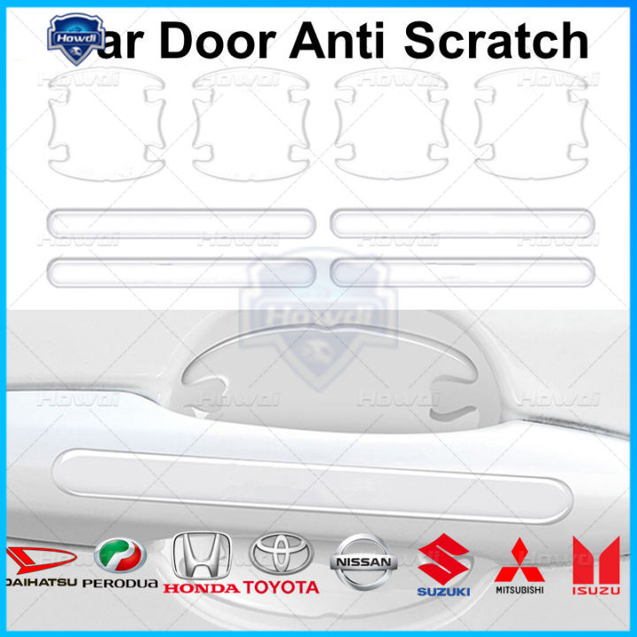 4PCS/SET Car Door Handle Protector Cover Inner Bowl Anti Scratch ...