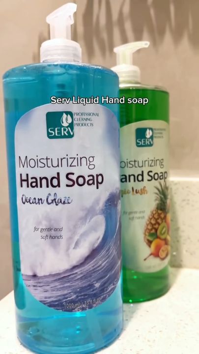Serv Moisturizing Liquid Hand Soap 1 Liter Pump Bottle | Lazada PH