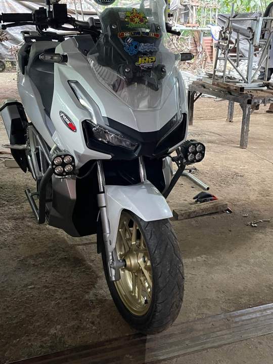 Honda ADV 150 half crash guard with built in LED BRACKET POWDER COATED FINISH | Lazada PH