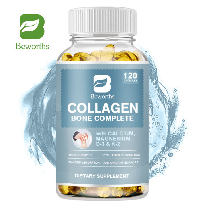 BEWORTHS Collagen Bone Complete Capsules Formula with Plant Calcium ...