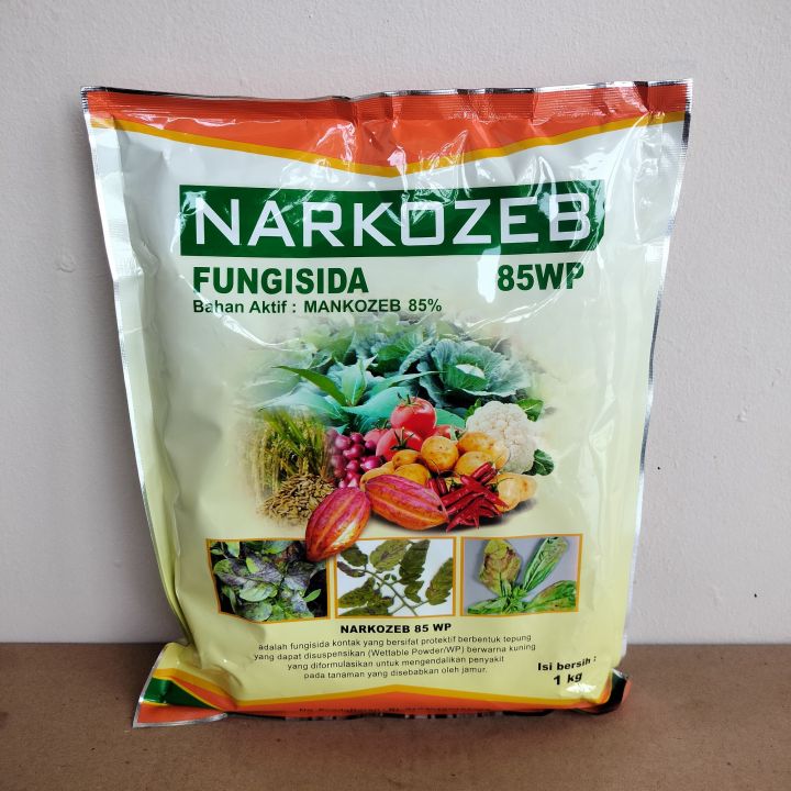 Fungisida Narkozeb 85 WP 1 KG Mancozeb Kuning Untuk Mengendalikan Busuk ...