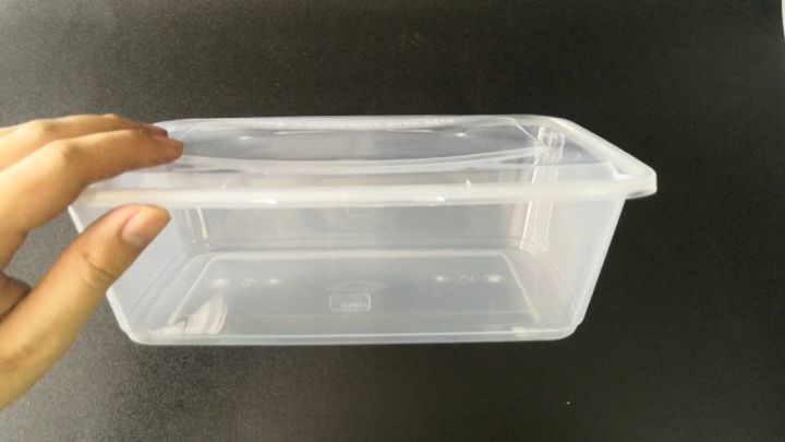 Microwaveable Food Container 2000ml Disposable Plastic Tub for Takeout ...