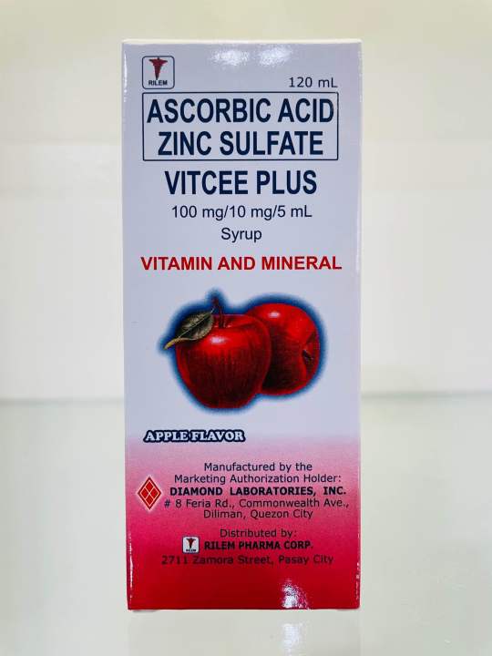 VITCEE PLUS 120ml (Ascorbic Acid + Zinc) | Lazada PH