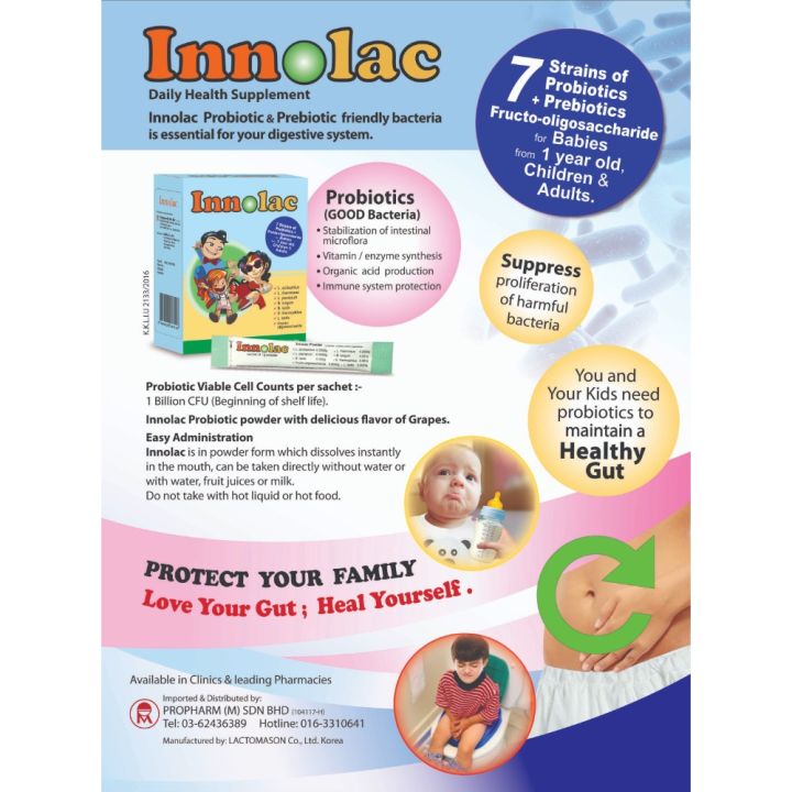 Innolac x 30 Sachets of 1g Powder PROBIOTIC exp:4/2025 | Lazada