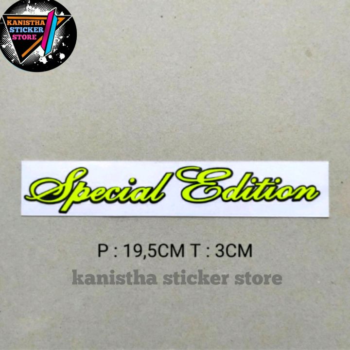 stiker cutting spesial edition sticker spesial edition terbaik | Lazada ...
