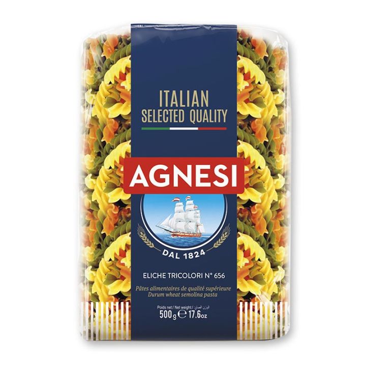 แอคเนซี อีลีเกไตร คัลเลอร์ 500 กรัม AGNESI ELICHE TRICOLOR N.656 500G.*1 | Lazada.co.th