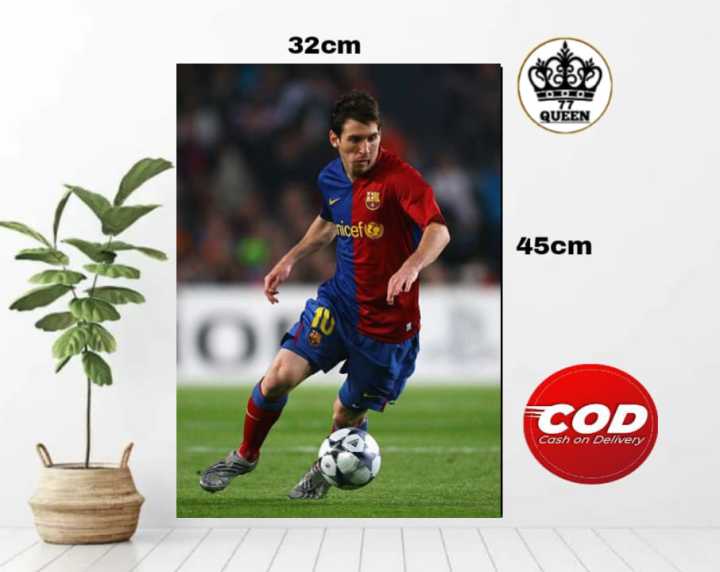 POSTER TEMA LIONEL MESSI BARCELONA/POSTER DINDING LIONEL MESSI/POSTER ...
