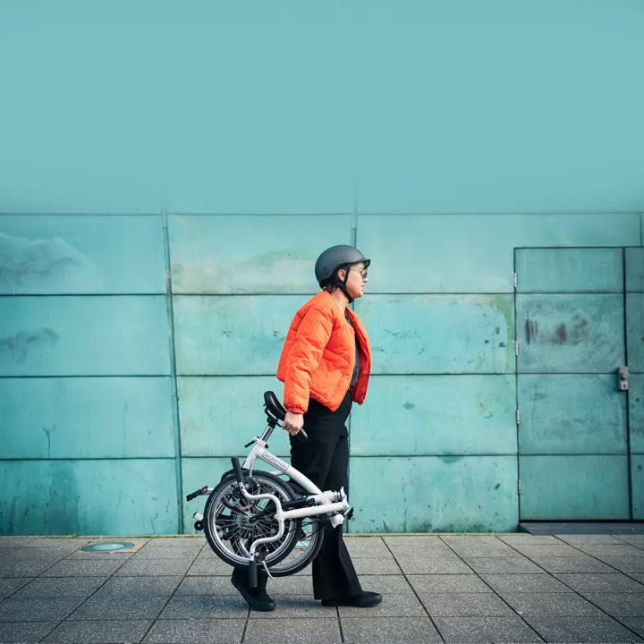 Brompton P Line Urban Low Handlebar with Rack - Storm Grey | Lazada ...