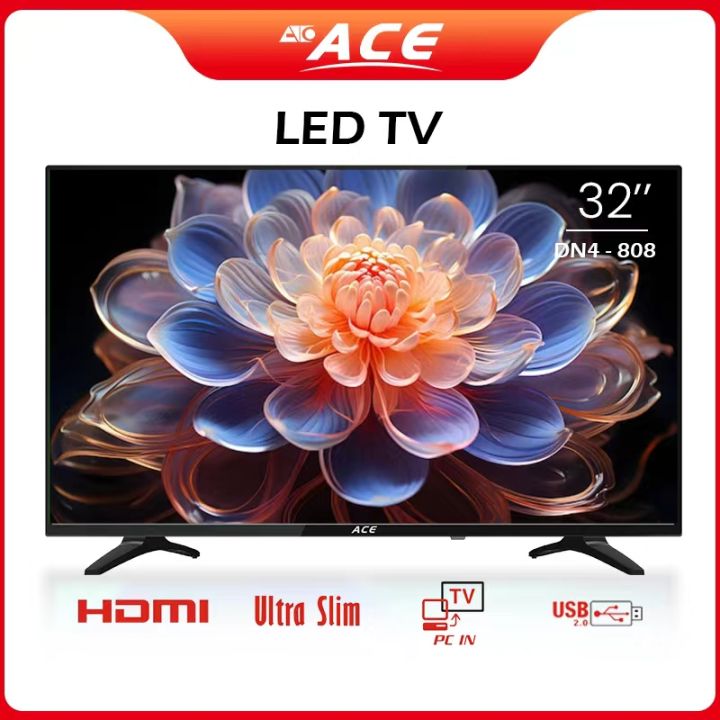 ACE 32" LED TV DN4 - 808 SLIM HD Frameless Flat screen LED TV | Lazada PH