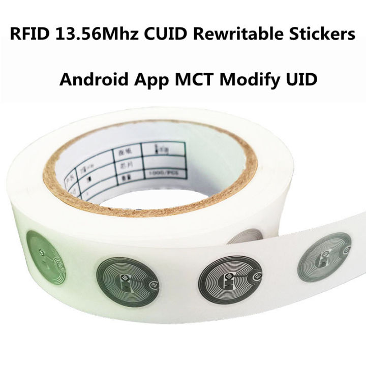 13.56mhz CUID changeable S50 1K RFID Sticker Wet Inlay NFC tag Sector 0 Block 0 UID Rewritable ...