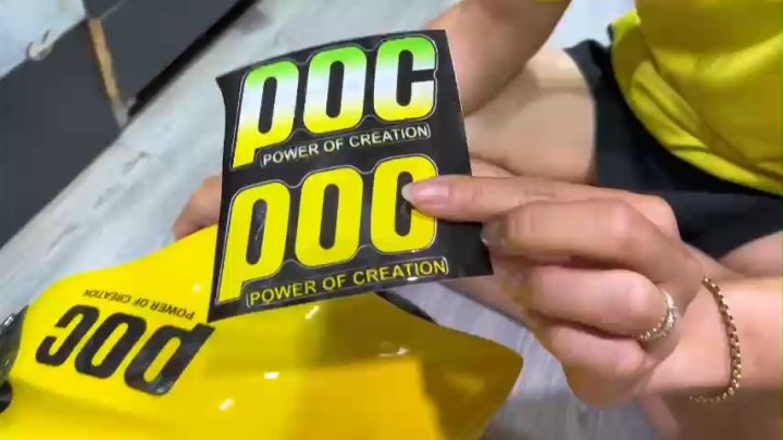 Decal Sticker Dán Trang Trí Poc - POC 01 - Loại Decal Cắt Rời Dành ...