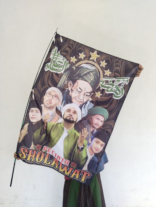 Bendera Sholawatan, Bendera Majelis solawat Ukuran 120cm X 80cm ...