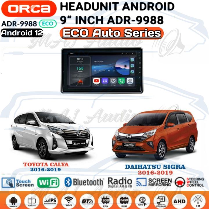 Head Unit Android ORCA ECO 9 inch OEM Calya / Sigra Plug & Play | Lazada Indonesia