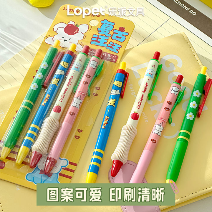 American Retro Style Smooth Writing Dopaamine Color Student Neutral Pen ...