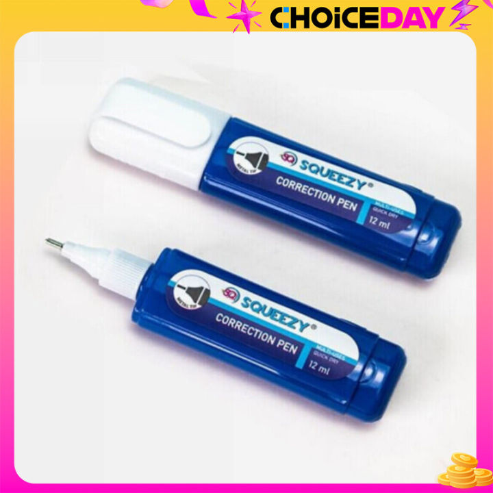 Squeezy Correction Fluid Pen | Tipex Cair | Tipe-x Koreksi Cair | COD ...