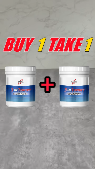 💥BUY 1 TAKE 1💥3 In 1 Water-Based Epoxy Floor Paint, Wear-Resistant ...