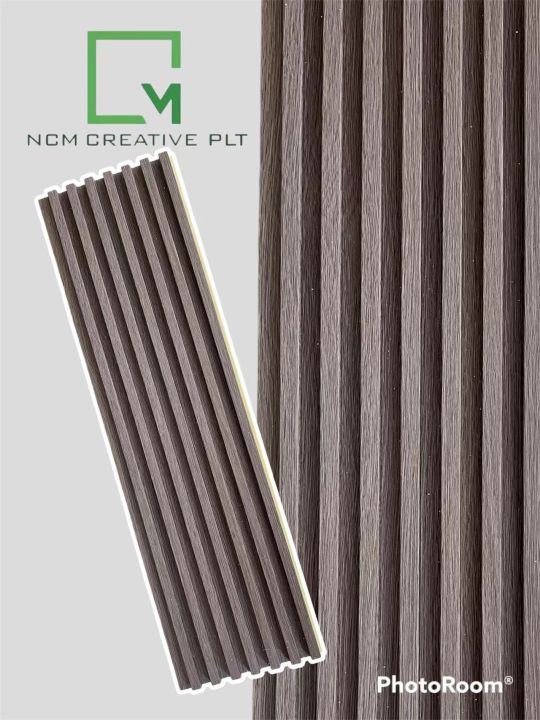FLUTED PANEL - DARK COFFEE 12MM | Lazada