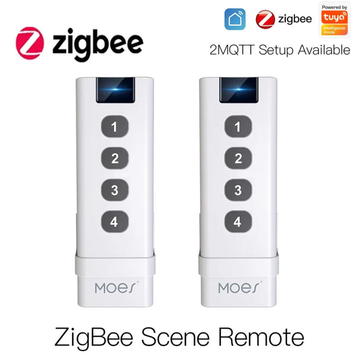 4 Key Tuya ZigBee Smart Wireless Scene Switch Remote Portable Home ...